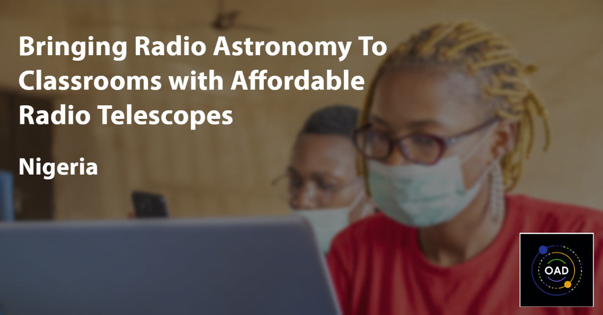 Overview: Bringing Radio Astronomy To Classrooms with Affordable Radio ...